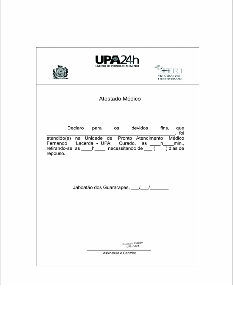 Docfoc Com Atestado Medico Upa | PDF