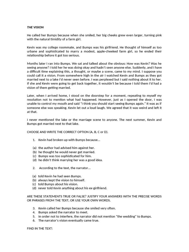 Reading The Vision | PDF