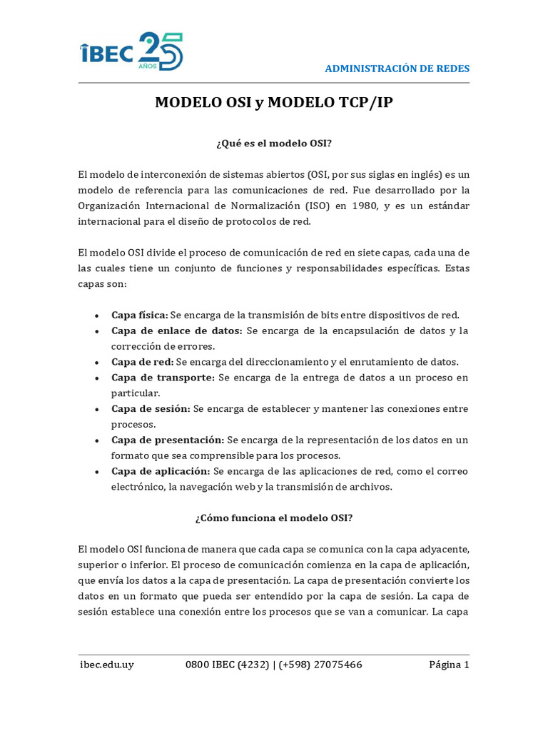 Modelo Osi | PDF