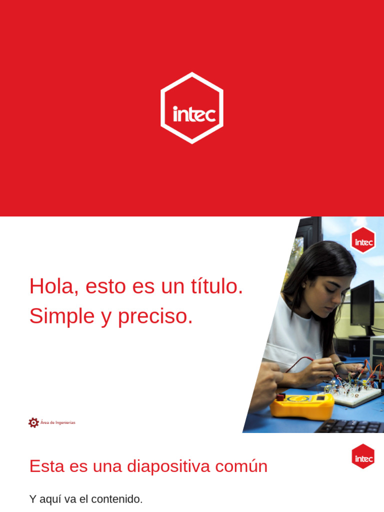 INTEC - Plantilla de Presentaciвn - Area Ingenierбas | PDF