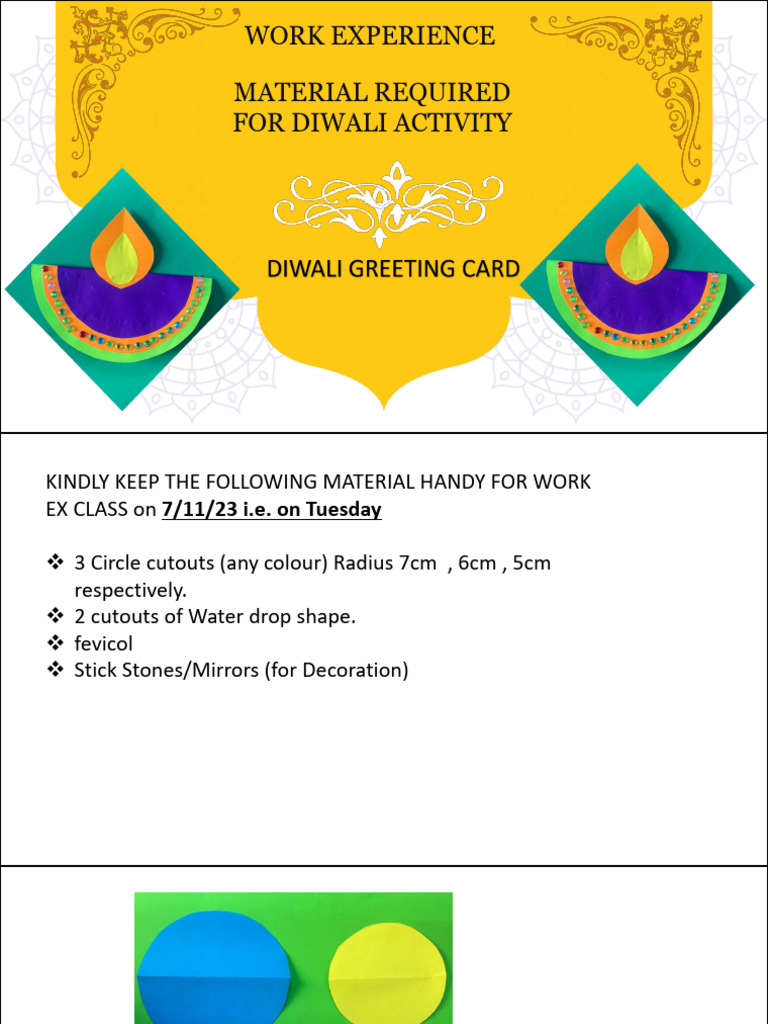 Diwali Craft Activity | PDF