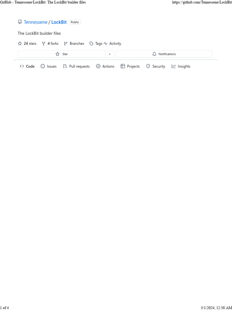 GitHub - Tennessene - LockBit The LockBit Builder Files | PDF