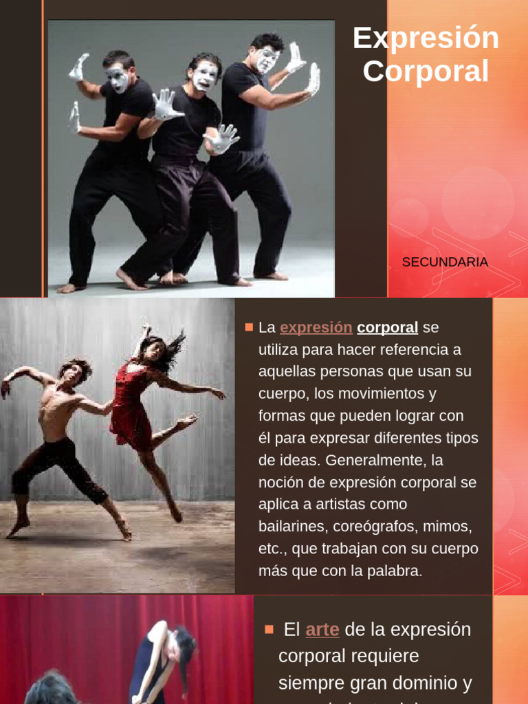 6° Diapositiva Expresion Corporal | PDF