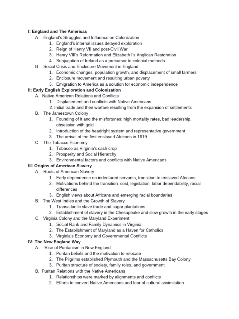 Chapter 2 Outline | PDF