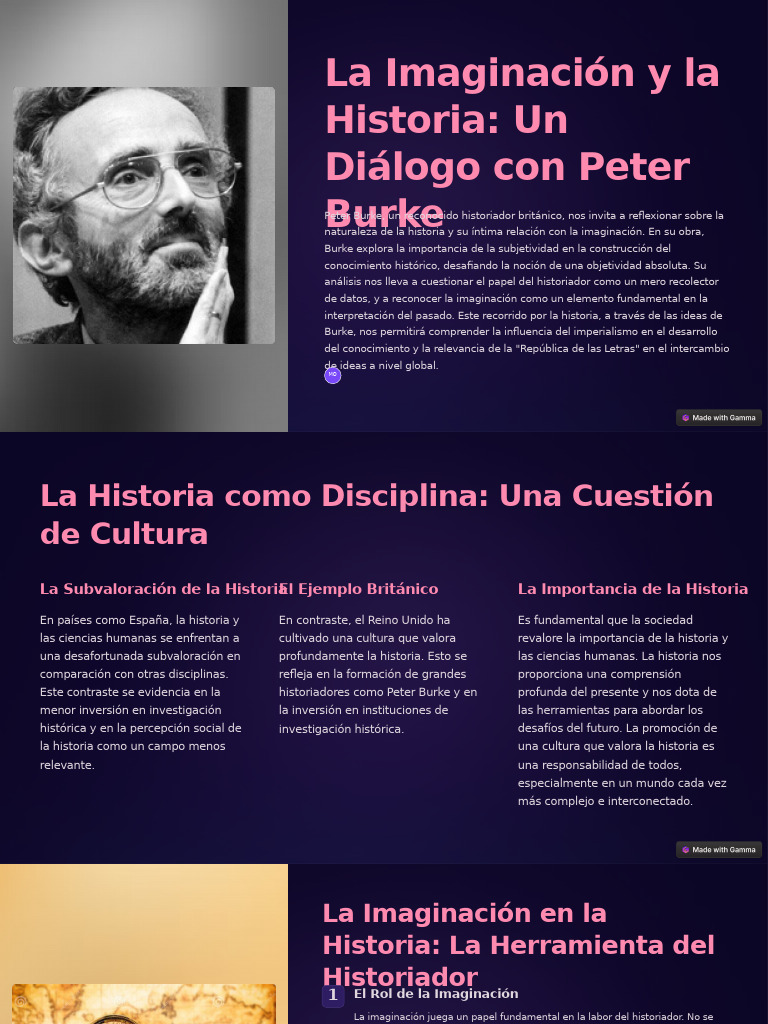 La Imaginacion y La Historia Un Dialogo Con Peter Burke | PDF