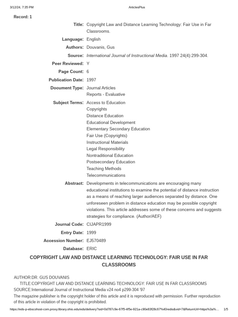Copyright Law | PDF