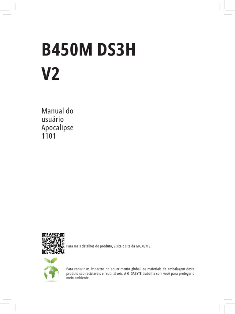 MB - b450m-ds3h-v2 - e - 1101.pdf (Português (Portugal, Brasil) ) | PDF