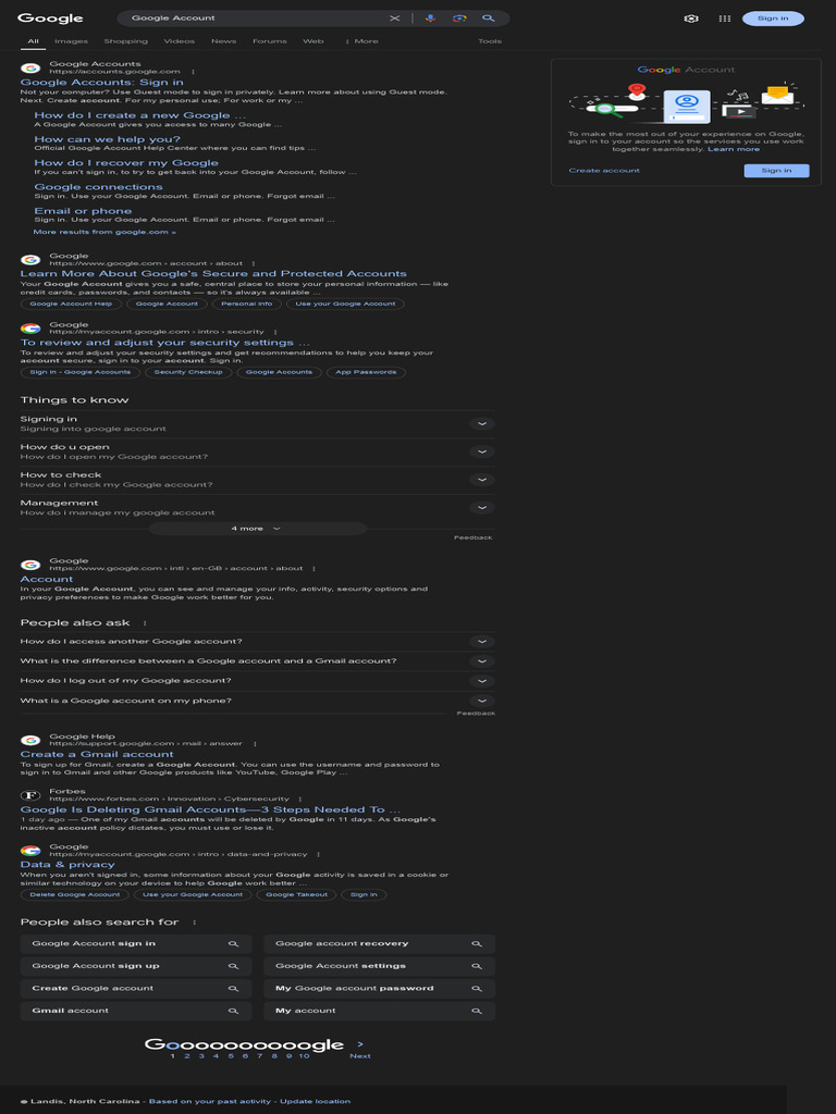 Google Account - Google Search | PDF