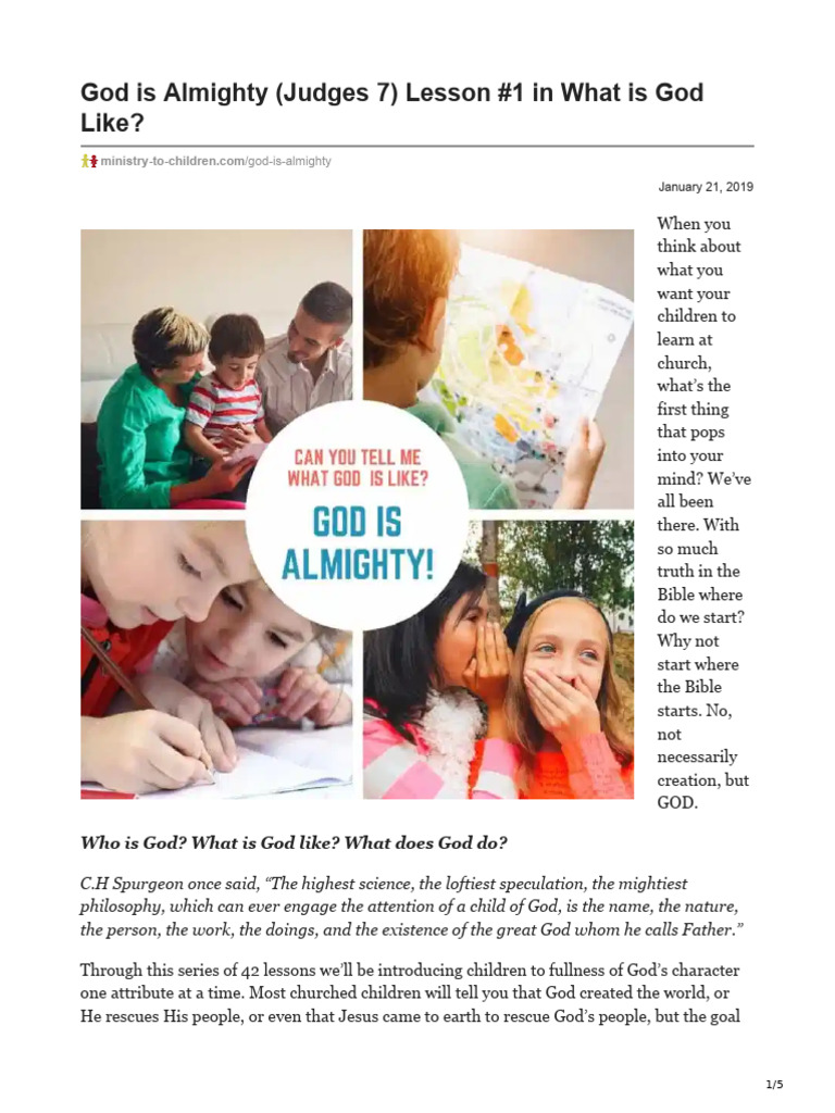 Dios Es Todo Poderoso | PDF