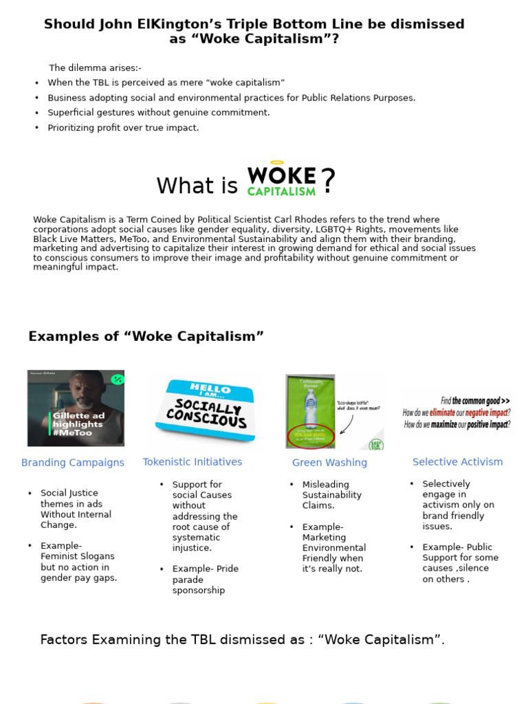 Should TBL Be Dismissed As Woke Capitalism | PDF