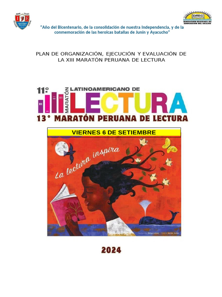 Plan Maraton Lectura Primaria 2024 | PDF