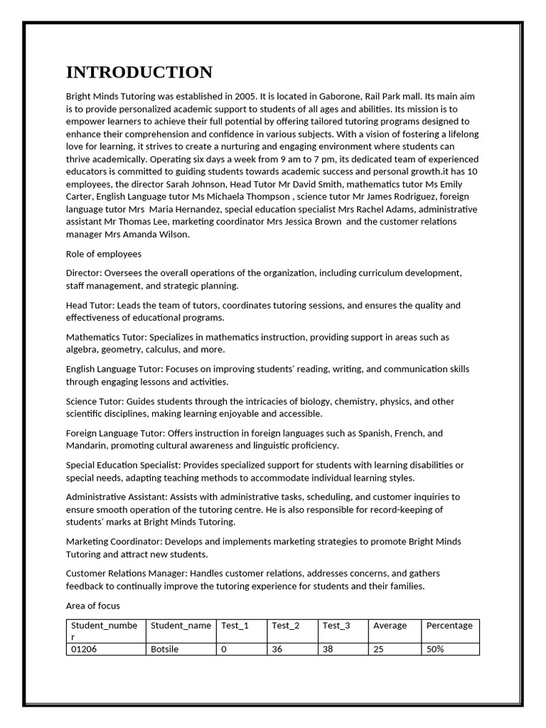 Computer Studies Project | PDF