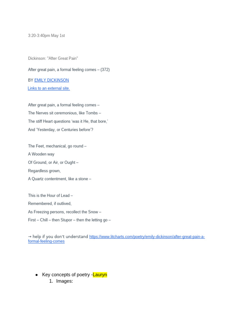 Final Poem ENGL 111 | PDF