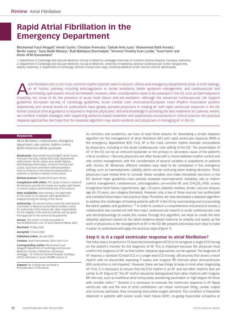 Afib RVR | PDF