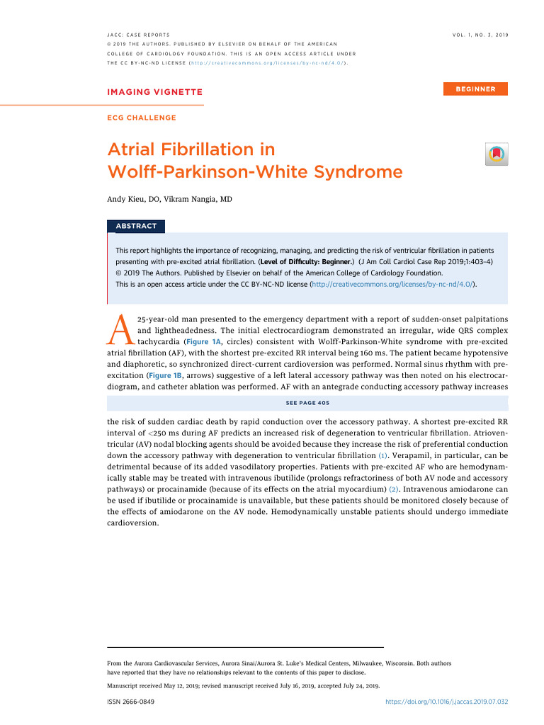 Afib WTH WPW | PDF