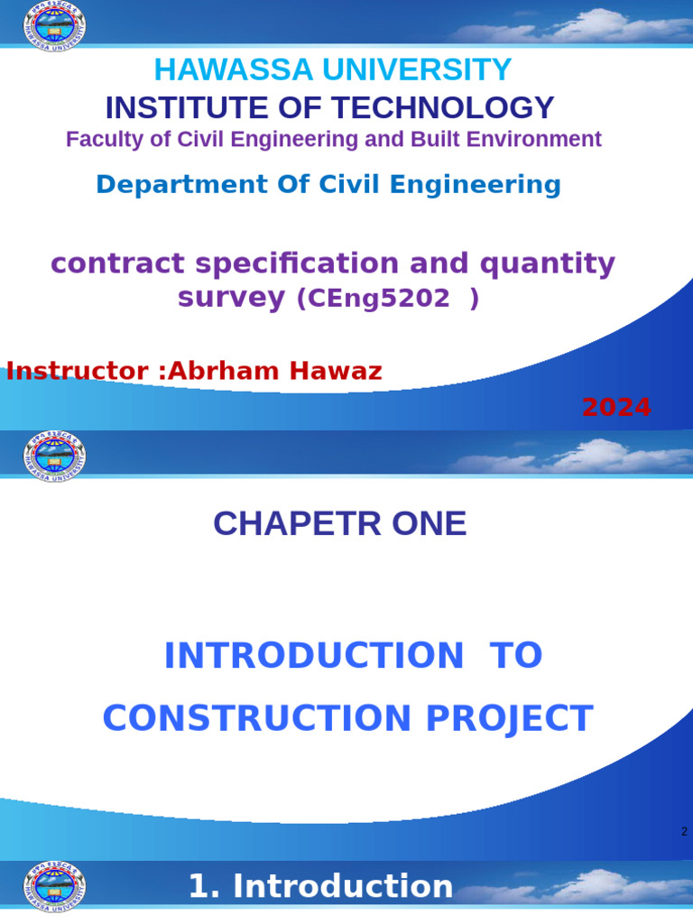 Spec Chapter 1 & 2 | PDF
