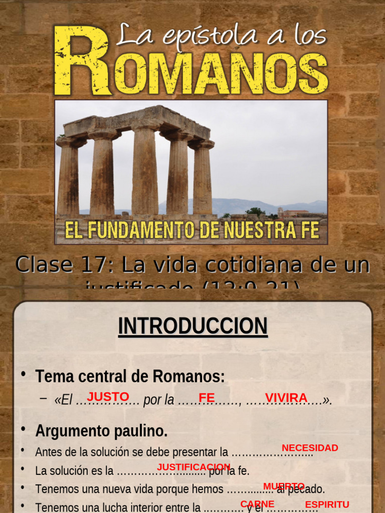 Romanos Clase 17 | PDF