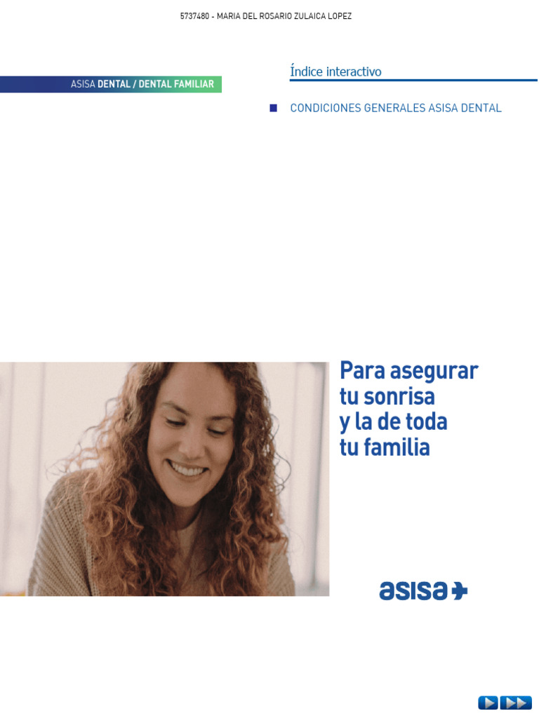 Asisa Dental Zulaica Lopez Maria Del Rosario Fdo | PDF