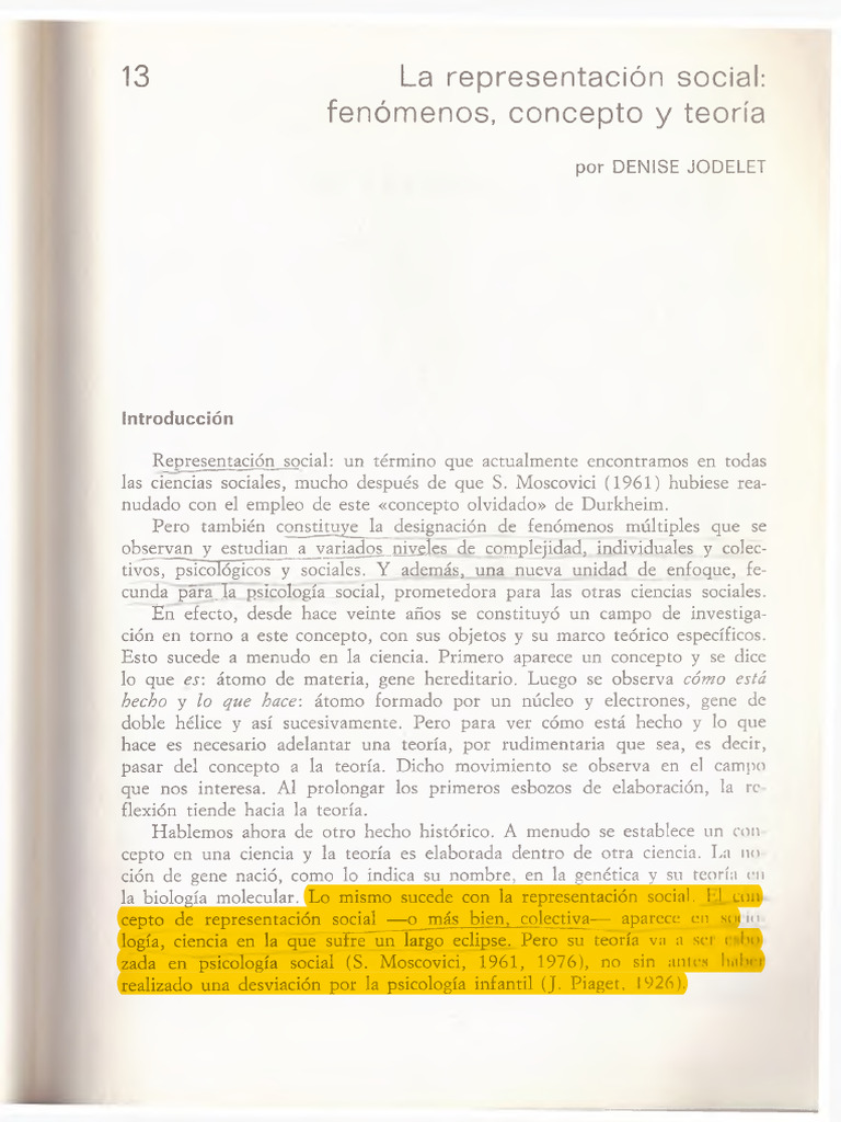 Jodelet, D. (1986)_ La representación social_ fenómenos, concepto y ...