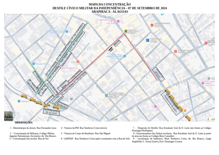 Mapa Da Concentração Desfile De 07 De Set 2024 Pdf