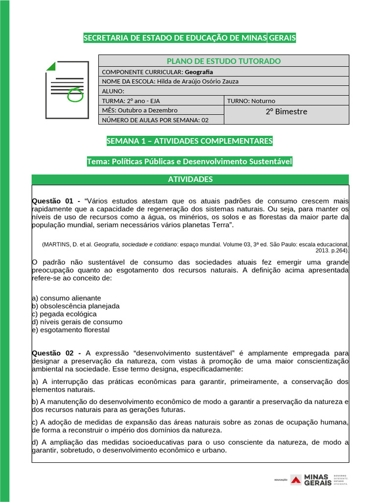 2º Ano-EJA-Complementar-PET 2 | PDF