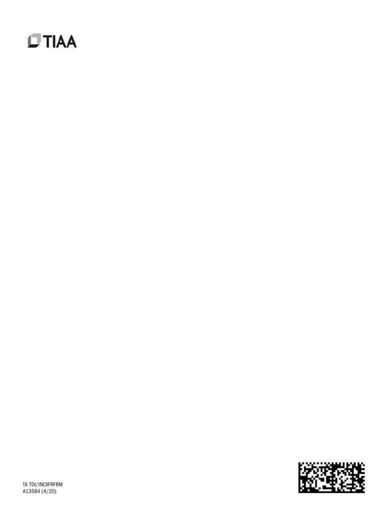 TIAA IRA Transfer and Rollover Guide | PDF | Individual Retirement ...