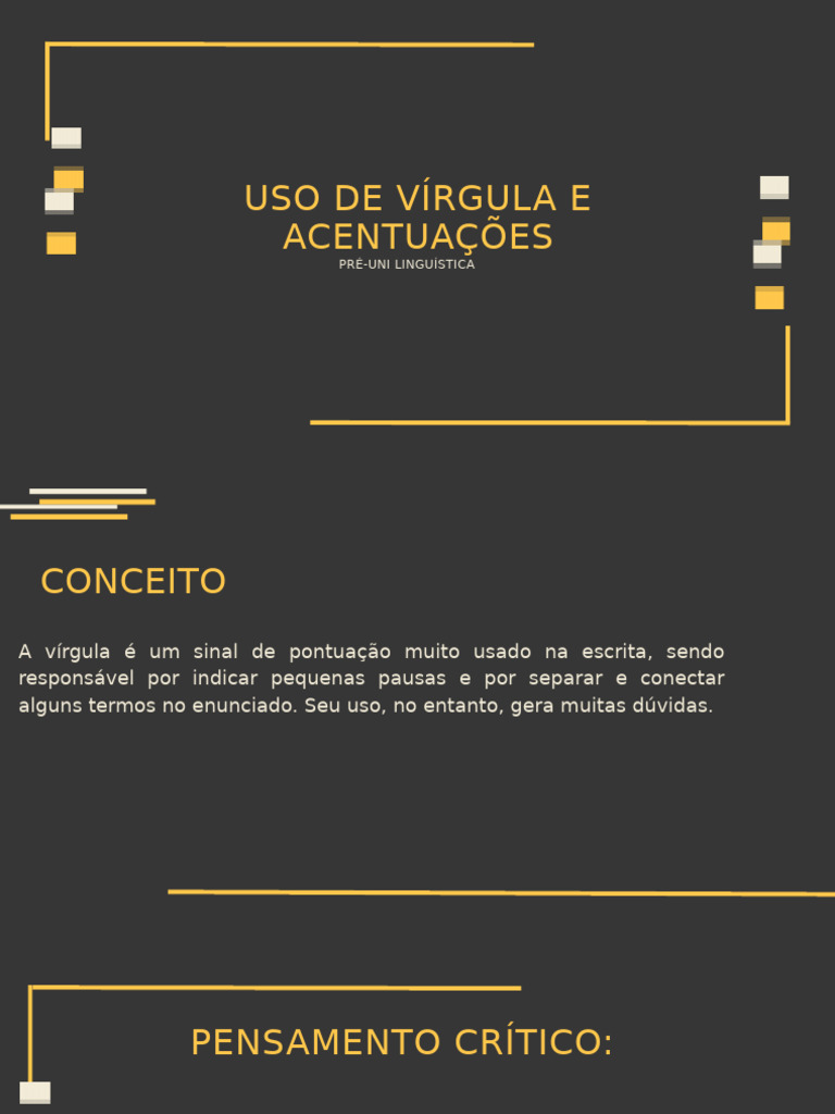 Virgula e Acentuações | PDF