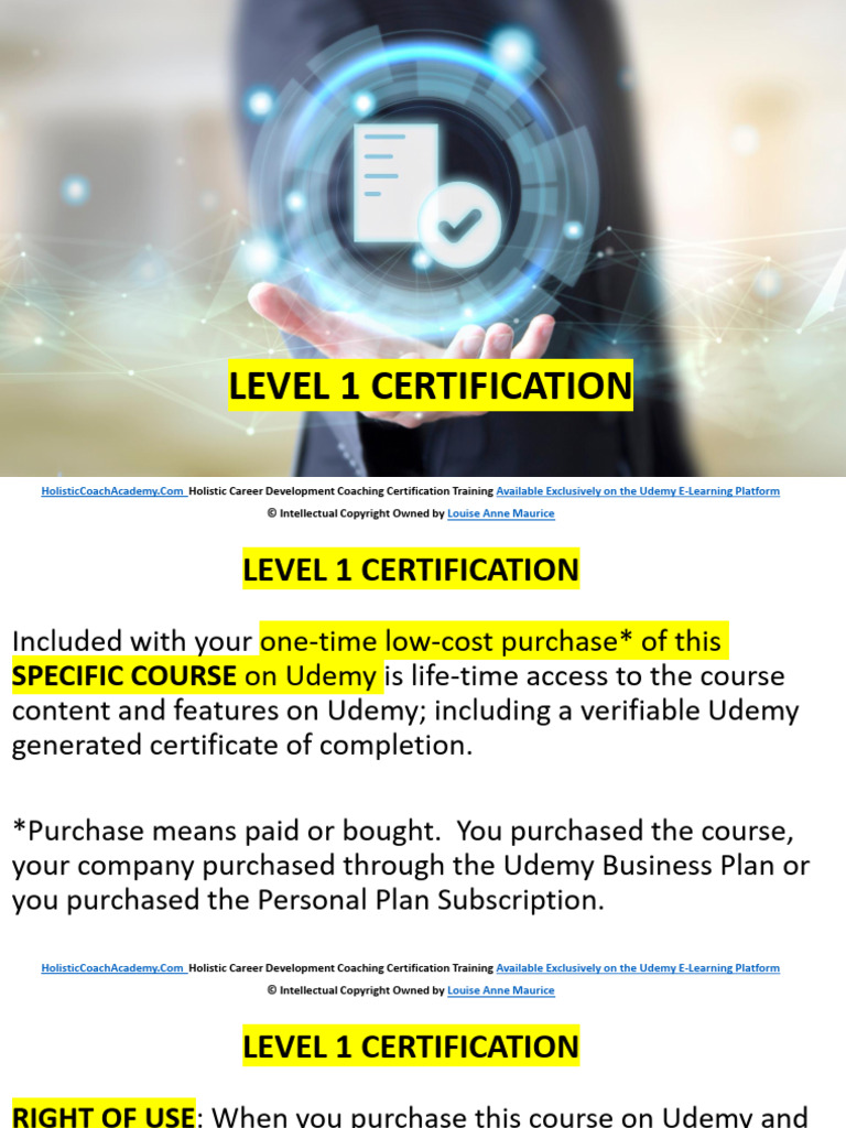 Career Coach Training Certification | PDF | Copyright | Educational Technology