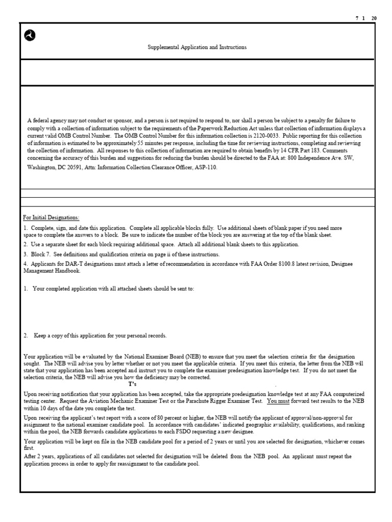 FAA Form 8110-28 | PDF