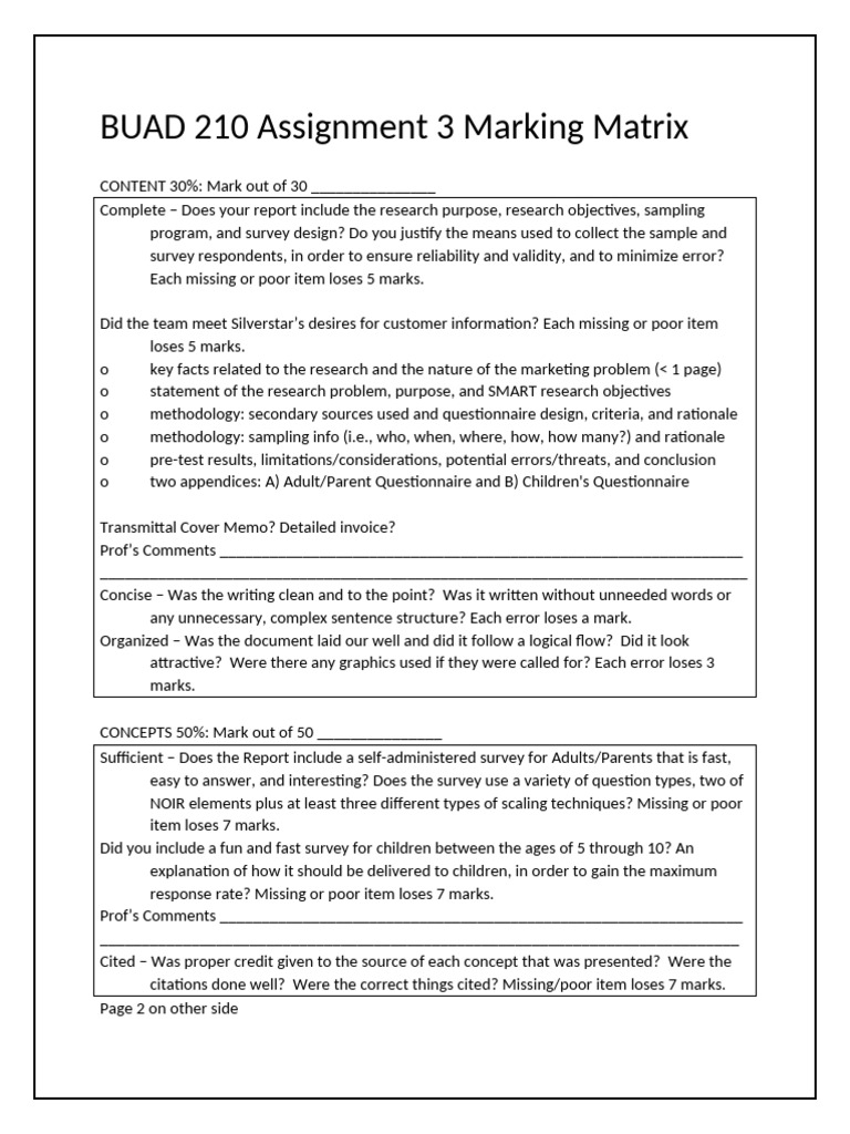AS03 Marking Matrix Explained Silverstar | PDF