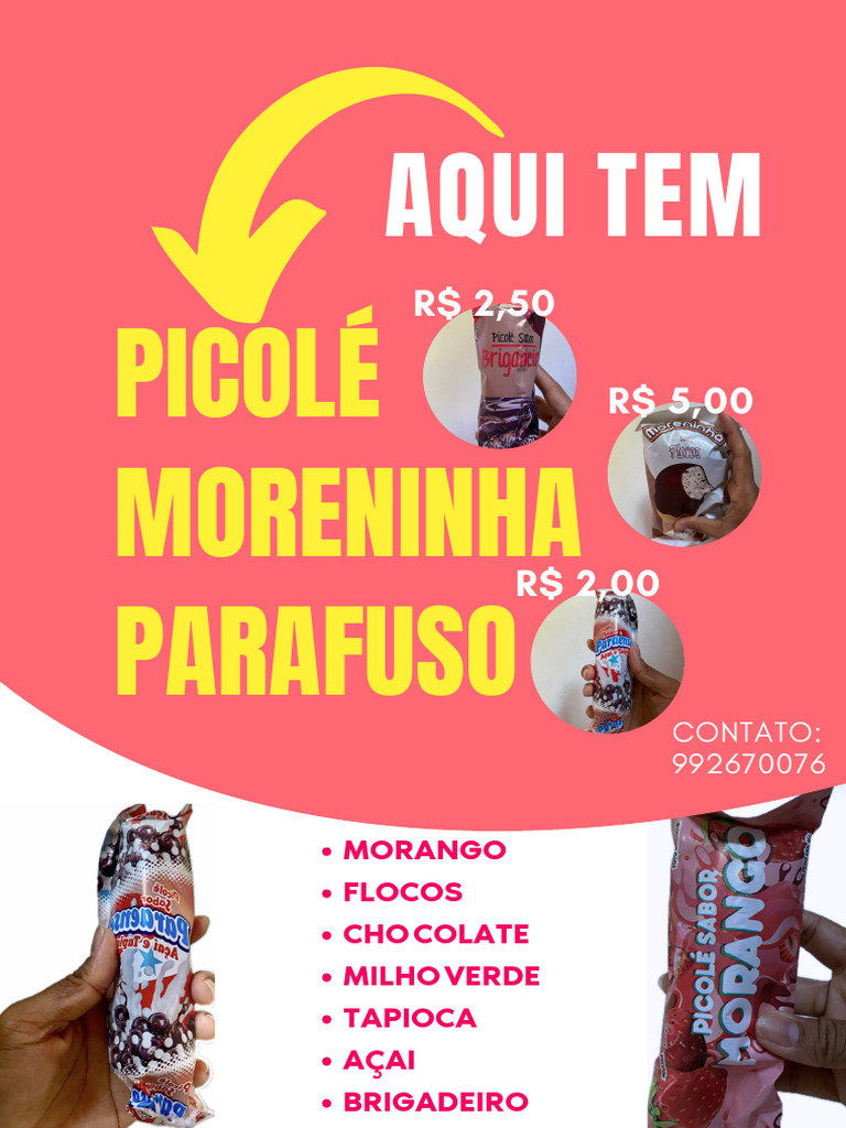 Cartaz Picolé Gourmet Sabores PDF | PDF