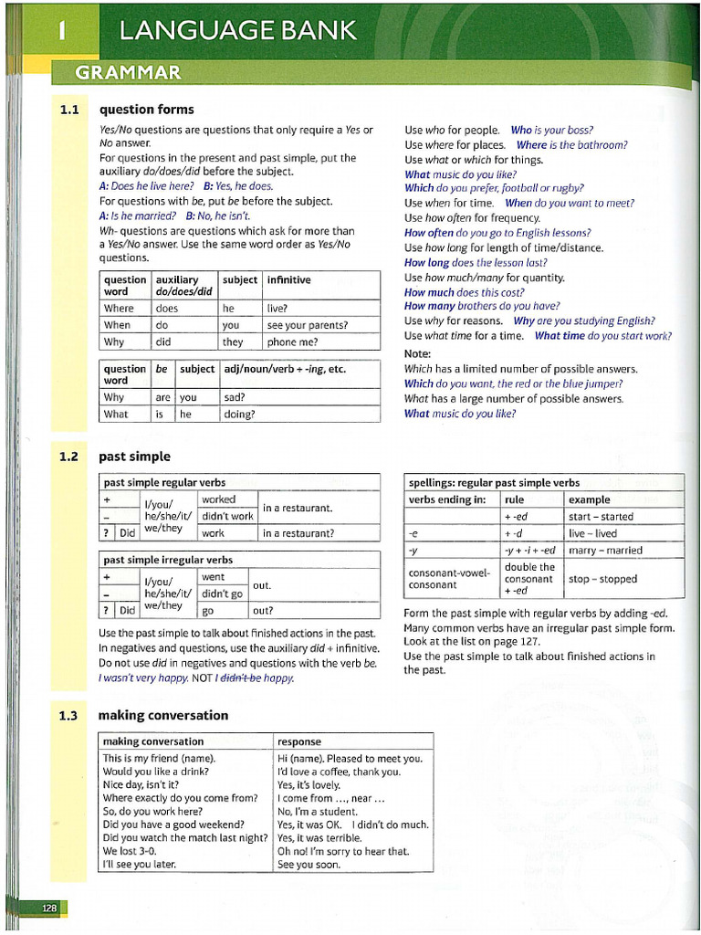 Language Bank | PDF