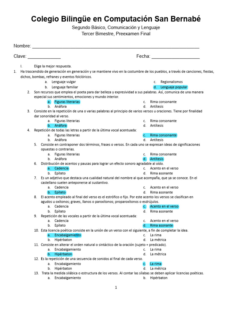 Correos Electrónicos Preexamen Final - 2do. B-Sico | PDF