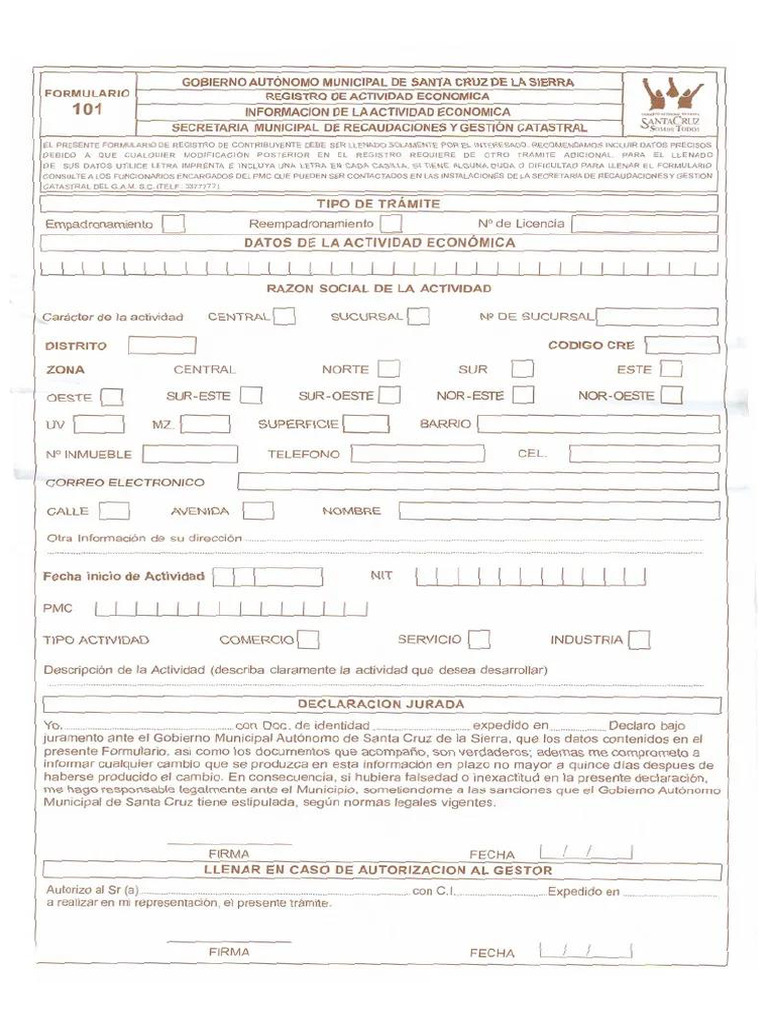 Formulario 101 | PDF