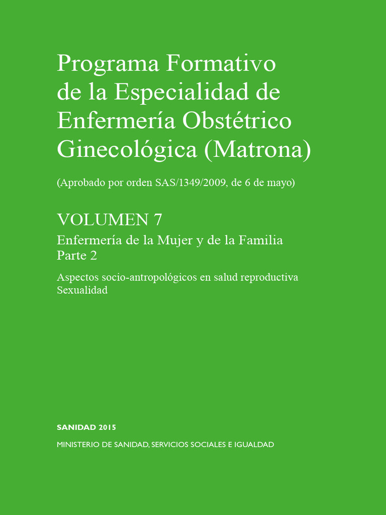 Programa Formativo Matrona V07 | PDF