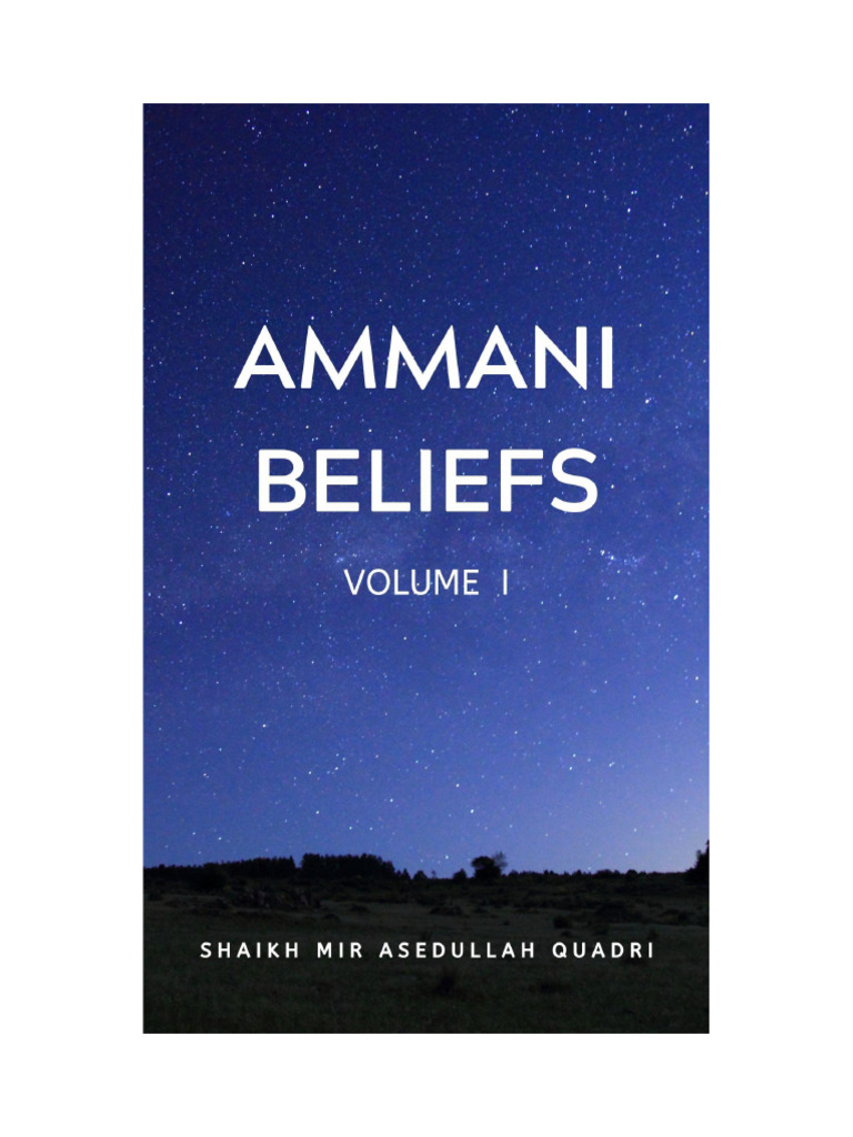 Ammani Beliefs 1 | PDF