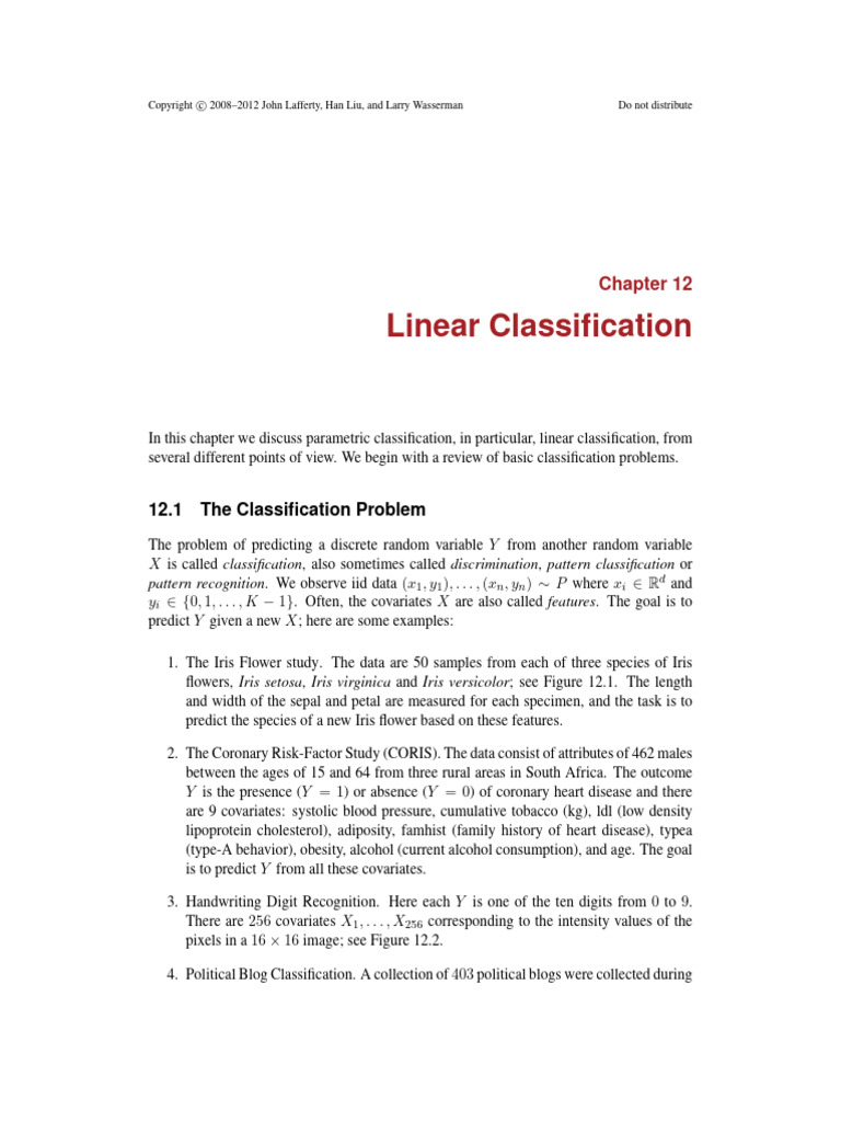 Linear Classification | PDF