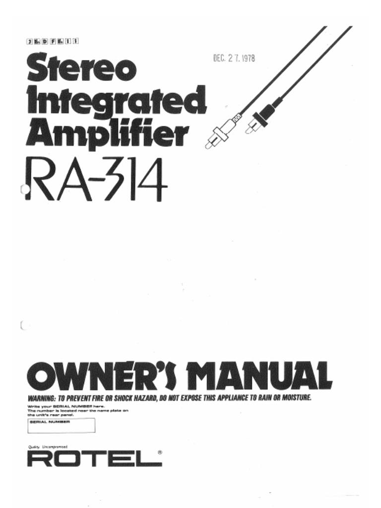 RA-314-OM (1) | PDF