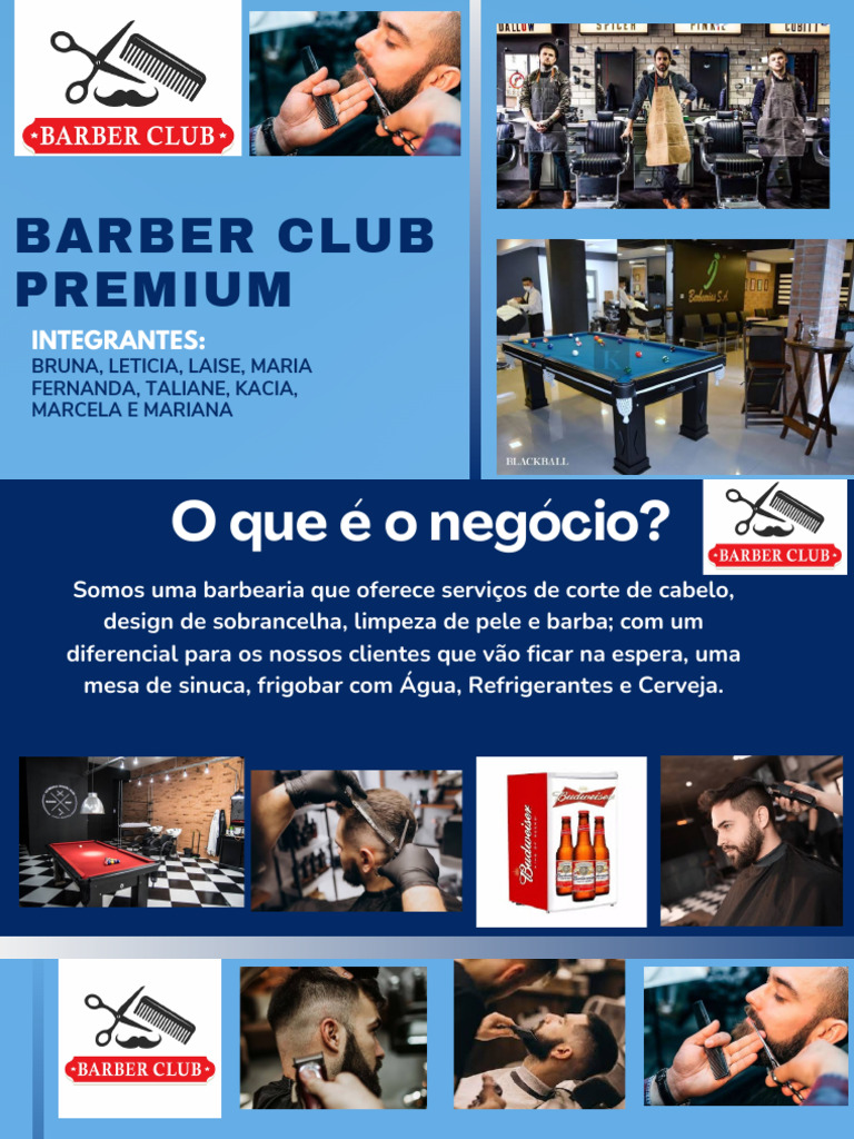 Apresentação - Barber Club Premium | PDF