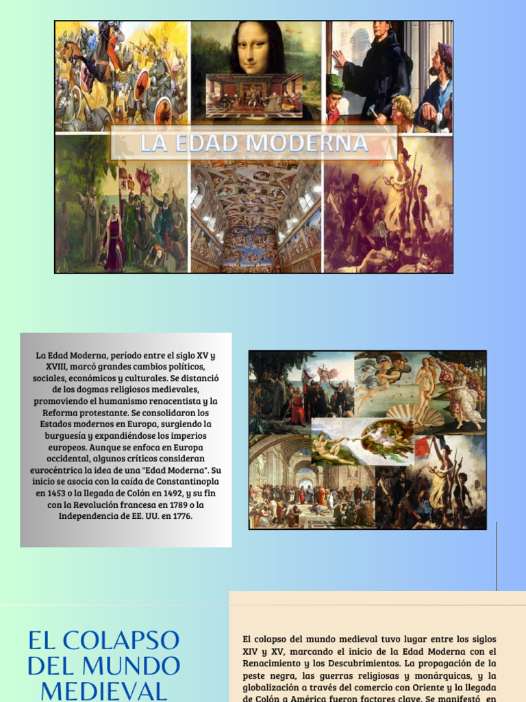 La Edad Moderna y El Colapso Del Mundo Medieval | PDF | Carta Magna ...