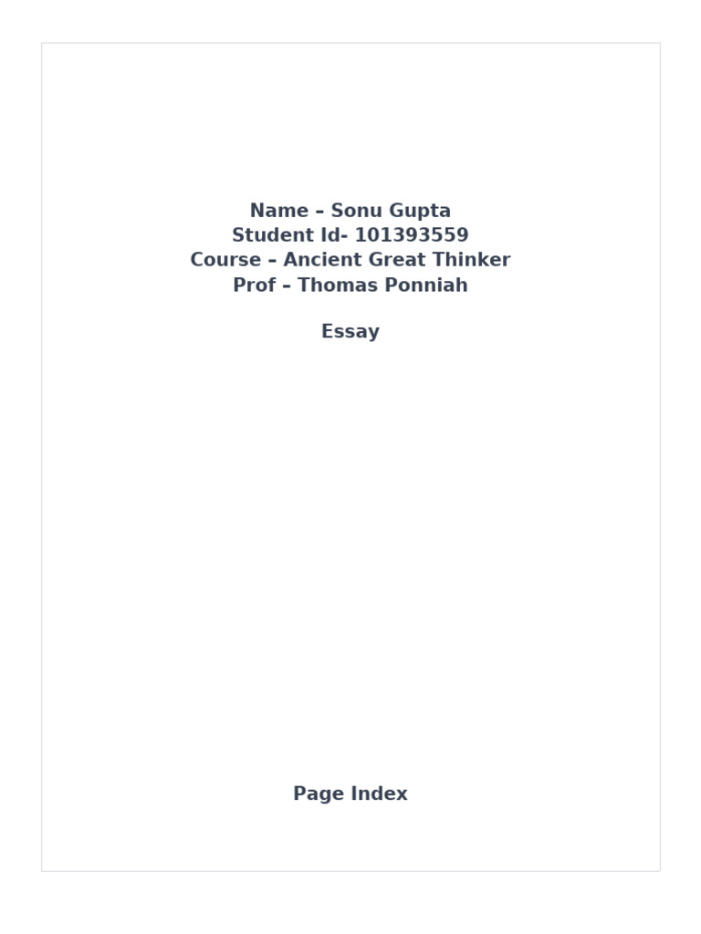 Essay Assignment | PDF