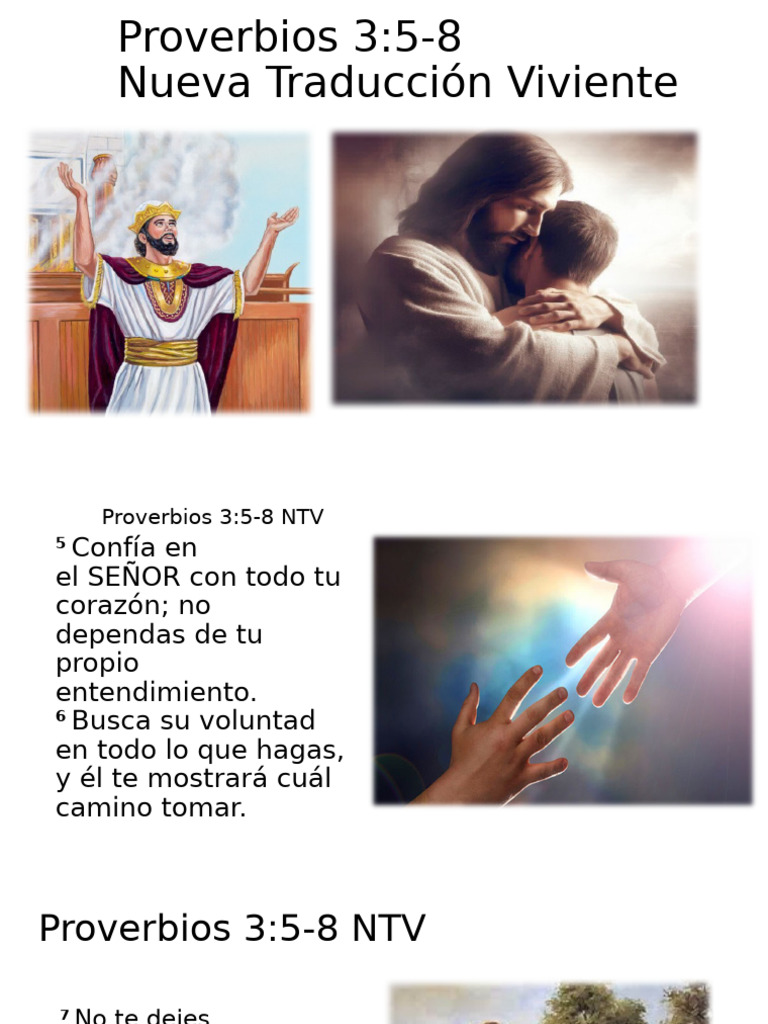 Proverbios 3:5-8 - Confianza y Sabiduría | PDF | Religión y espiritualidad
