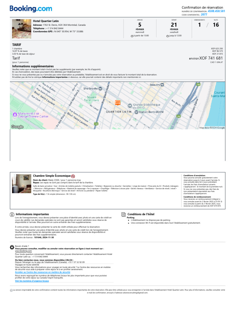 Booking.com_ Confirmation | PDF