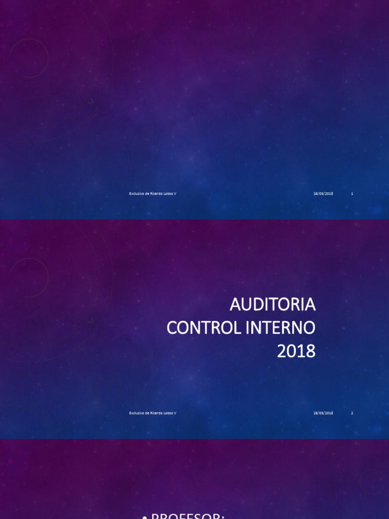 Clase 1 Auditoria | PDF