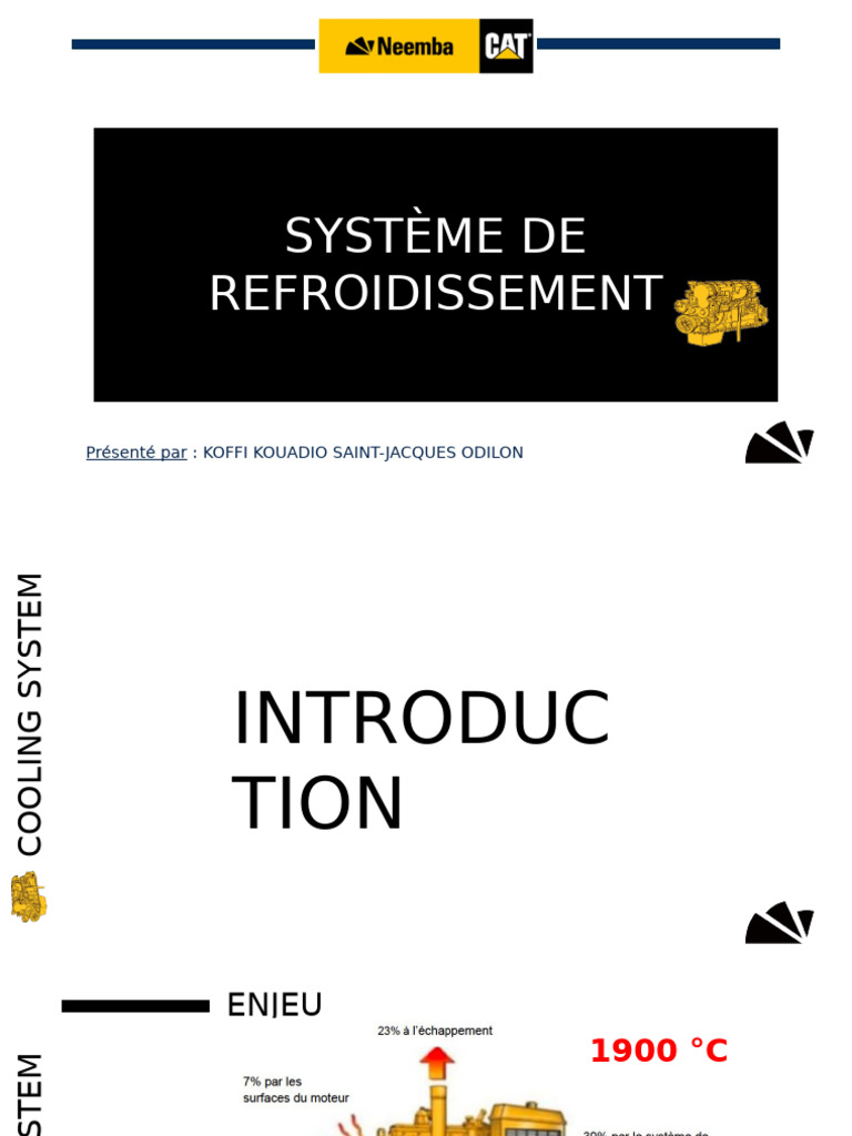 Presentation Systeme de Refroidissement | PDF