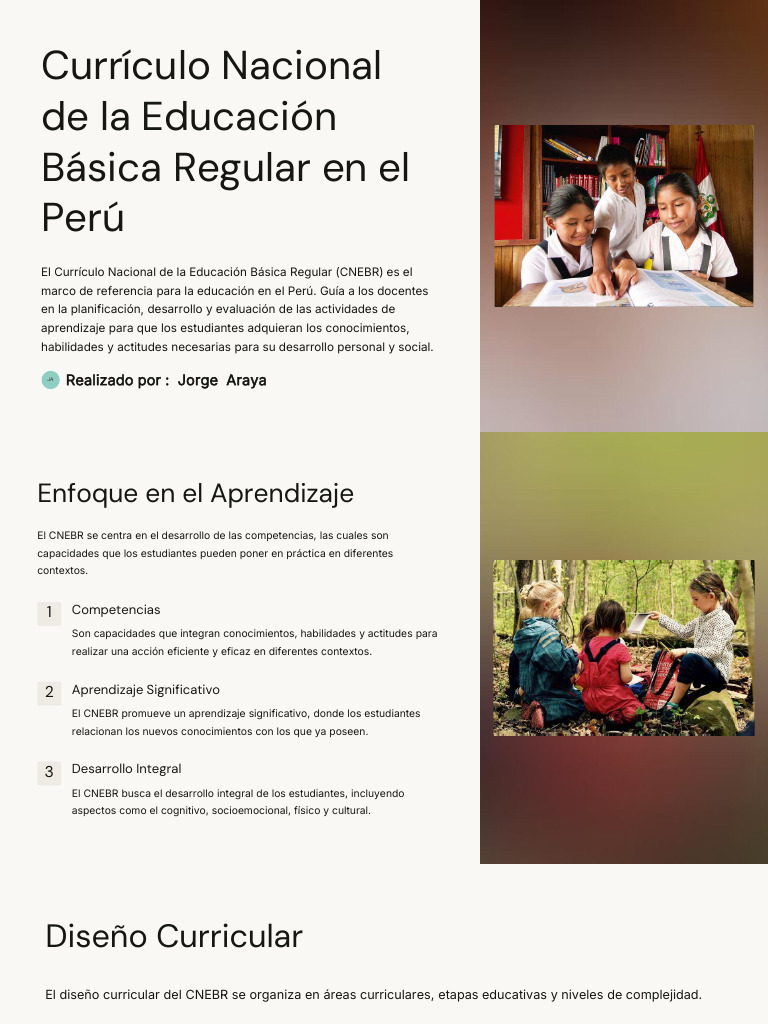 Curriculo Nacional de La Educacion Basica Regular en El Peru | PDF ...