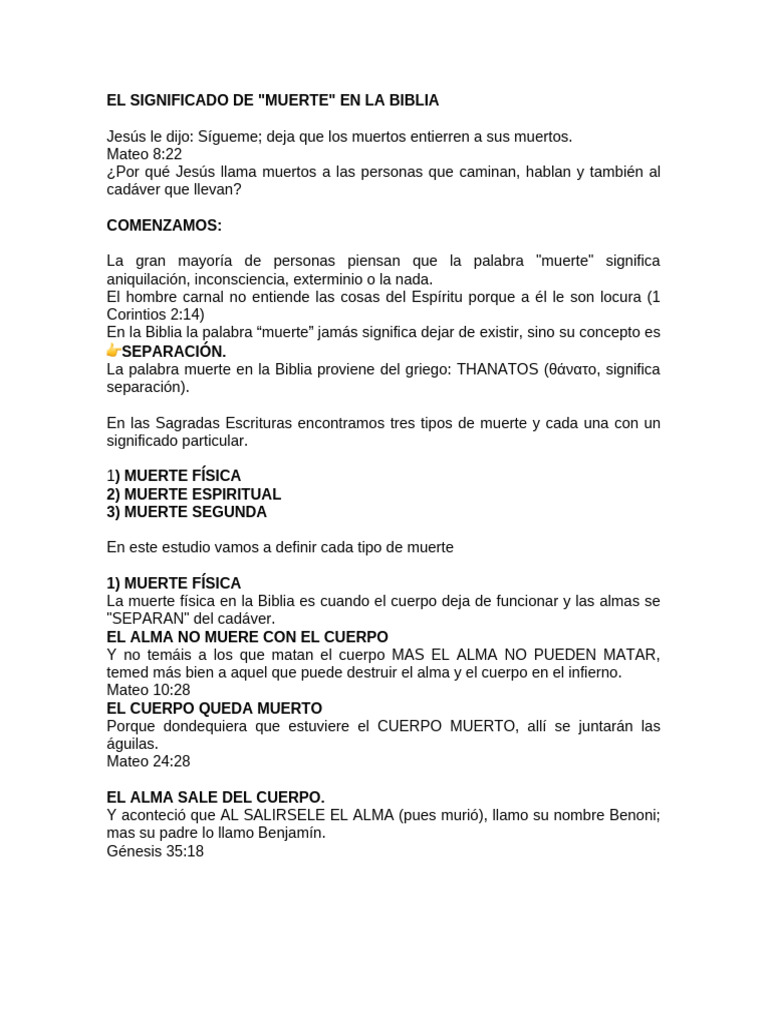 EL SIGNIFICADO DE La Muerte | PDF