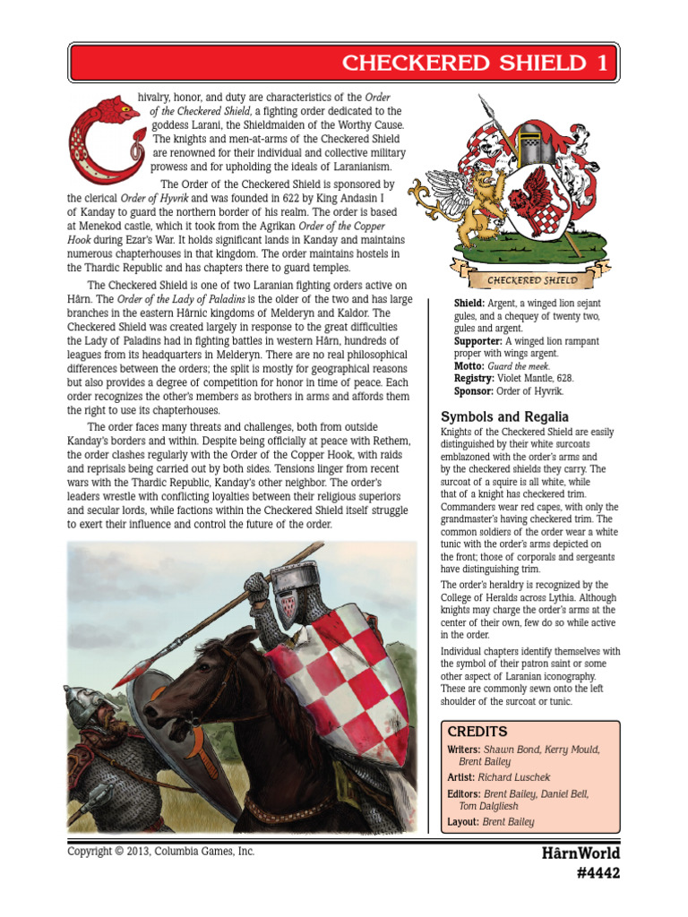 Larani Order of The Checkered Shield | PDF