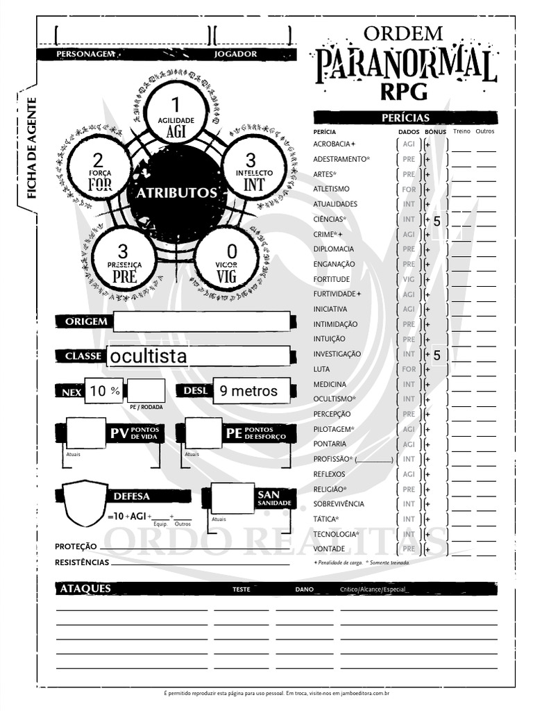 Livro de Regras Ordem Paranormal RPG Export | PDF