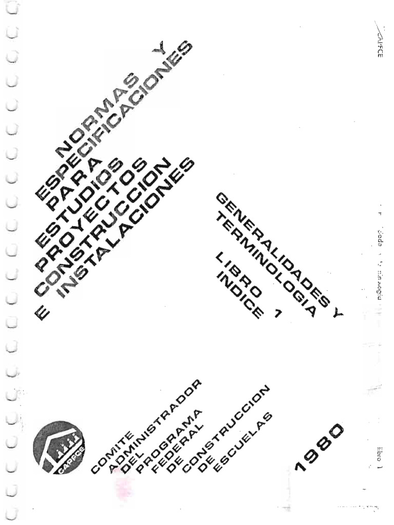 Normas y Especificaciones CAPFCE | PDF